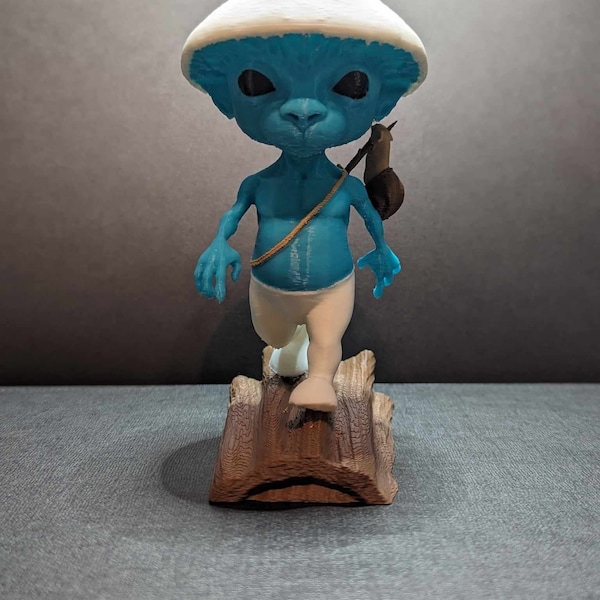 Blue Smurf Cat - Etsy