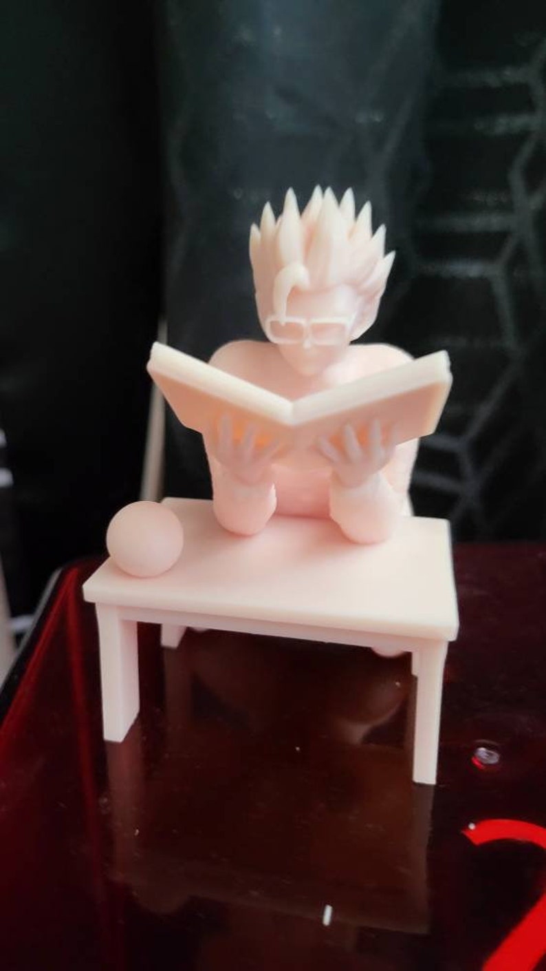 Studious Guy Reading - Etsy