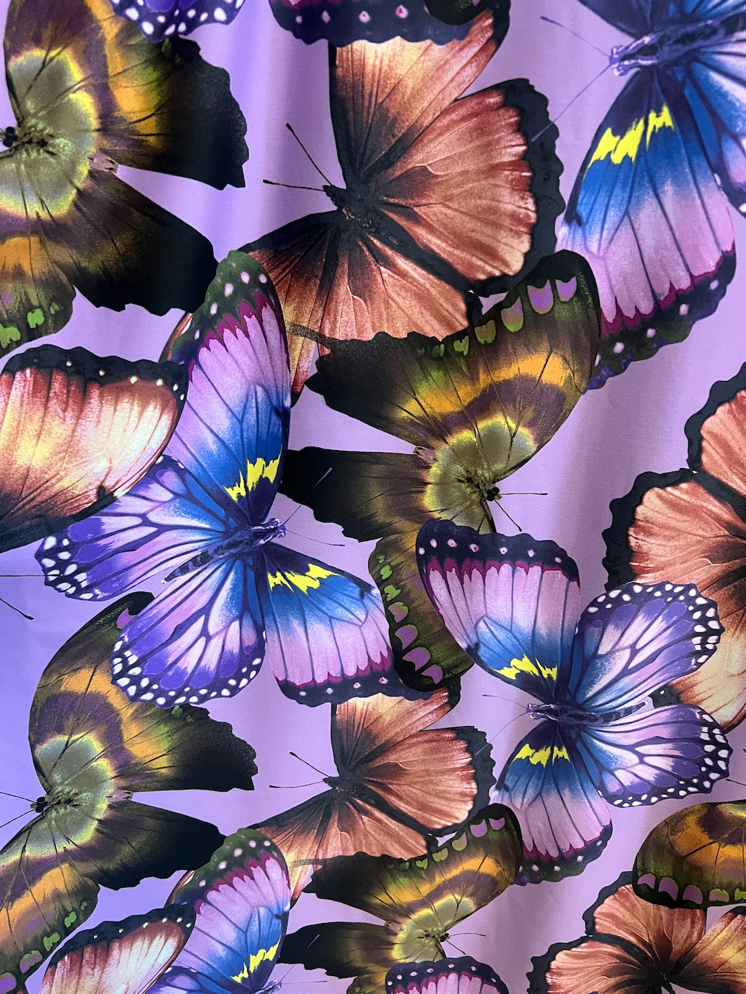 New Beautiful Butterflies Design Print on Nylon Spandex - Etsy