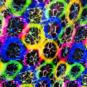 Colorful Honeycomb Pattern Design Print on Nylon Spandex - Etsy