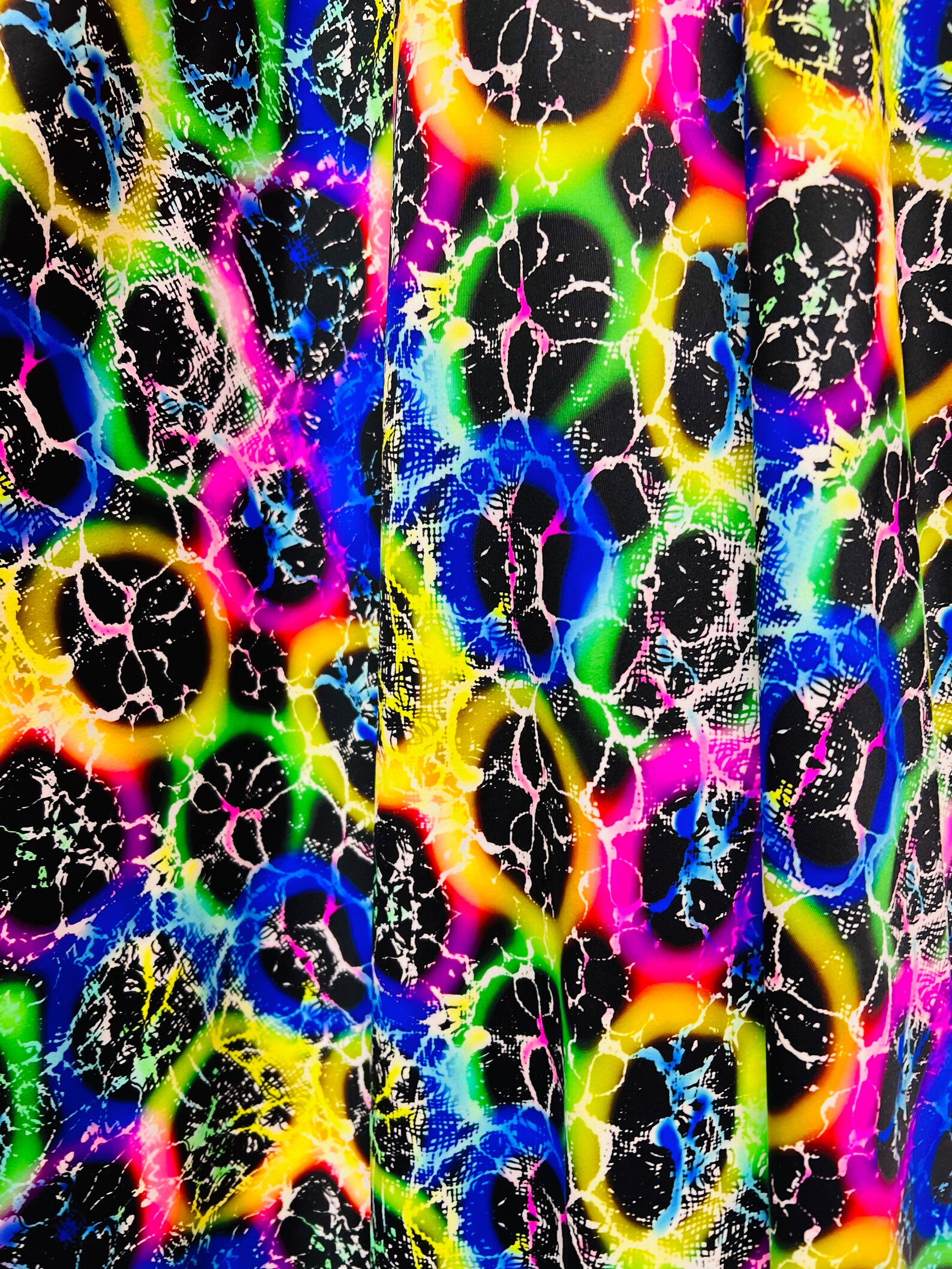 Colorful Honeycomb Pattern Design Print on Nylon Spandex - Etsy