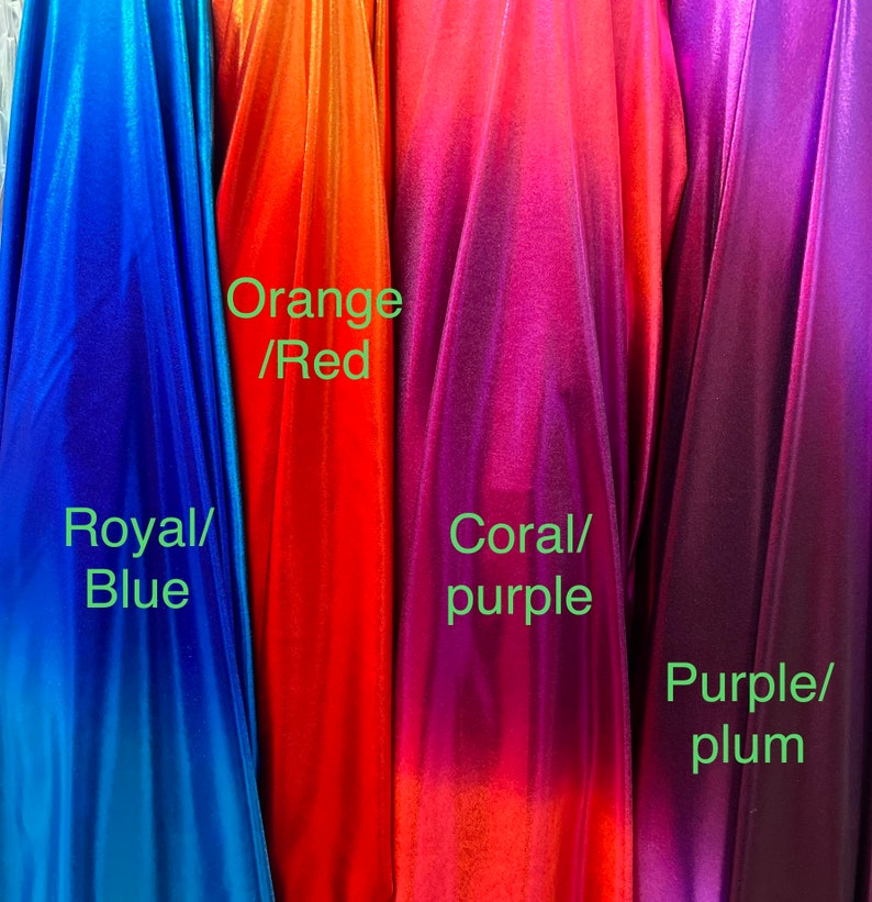 Ombré 2tone Design Print on the Best Quality of Nylon Spandex With Foil ...