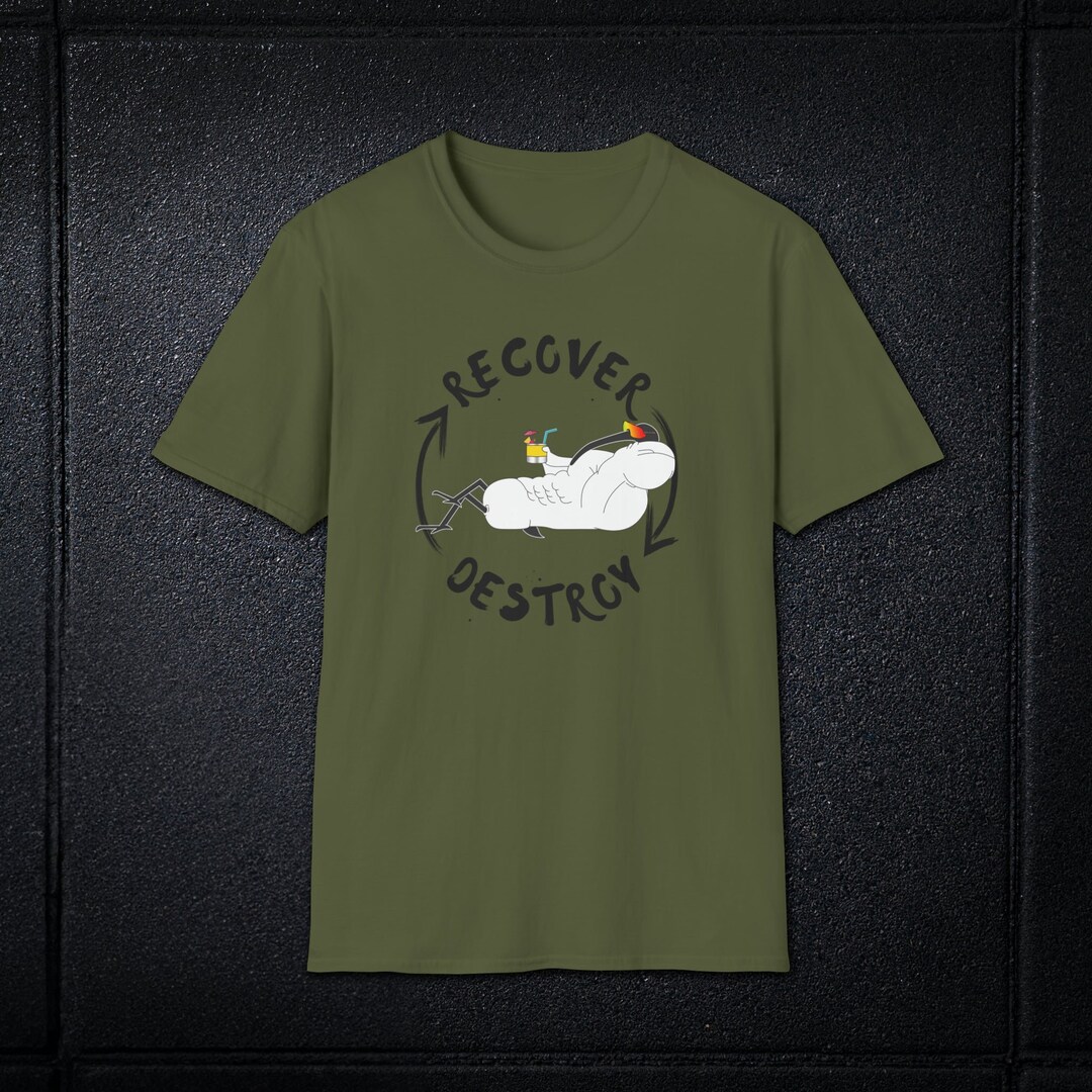 Recover Destroy Bench Chicken Graphic Shirt - Etsy