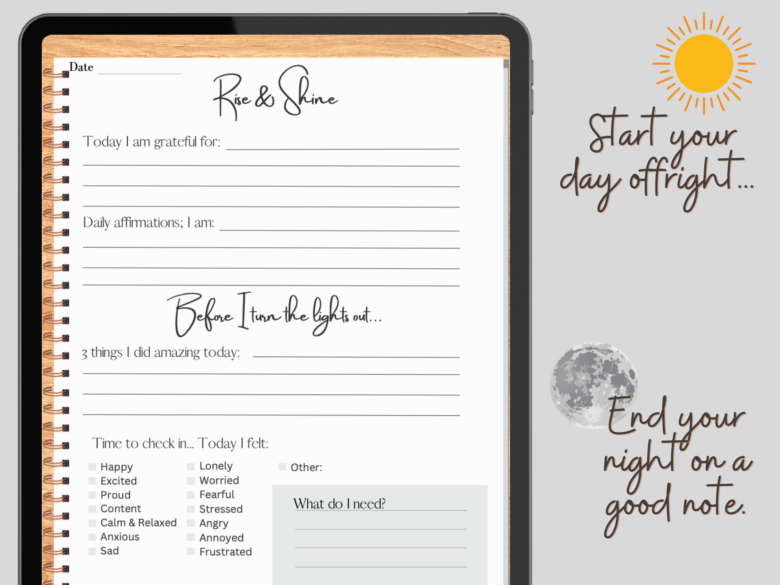Self Care Journal Mental Health Journal Self-care Notebook iPad Diary ...