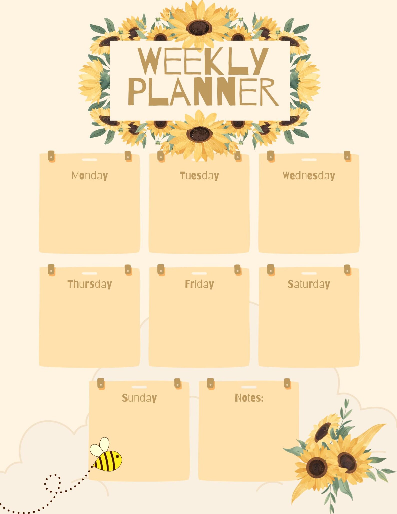 Bumblebee Bumble Fun Planner - Etsy