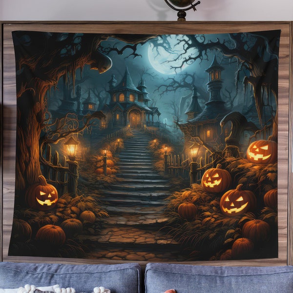Halloween Tapestry - Etsy