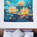 Lotus Tapestry, Spiritual Wall Art, Meditation Wall Decor, Boho ...
