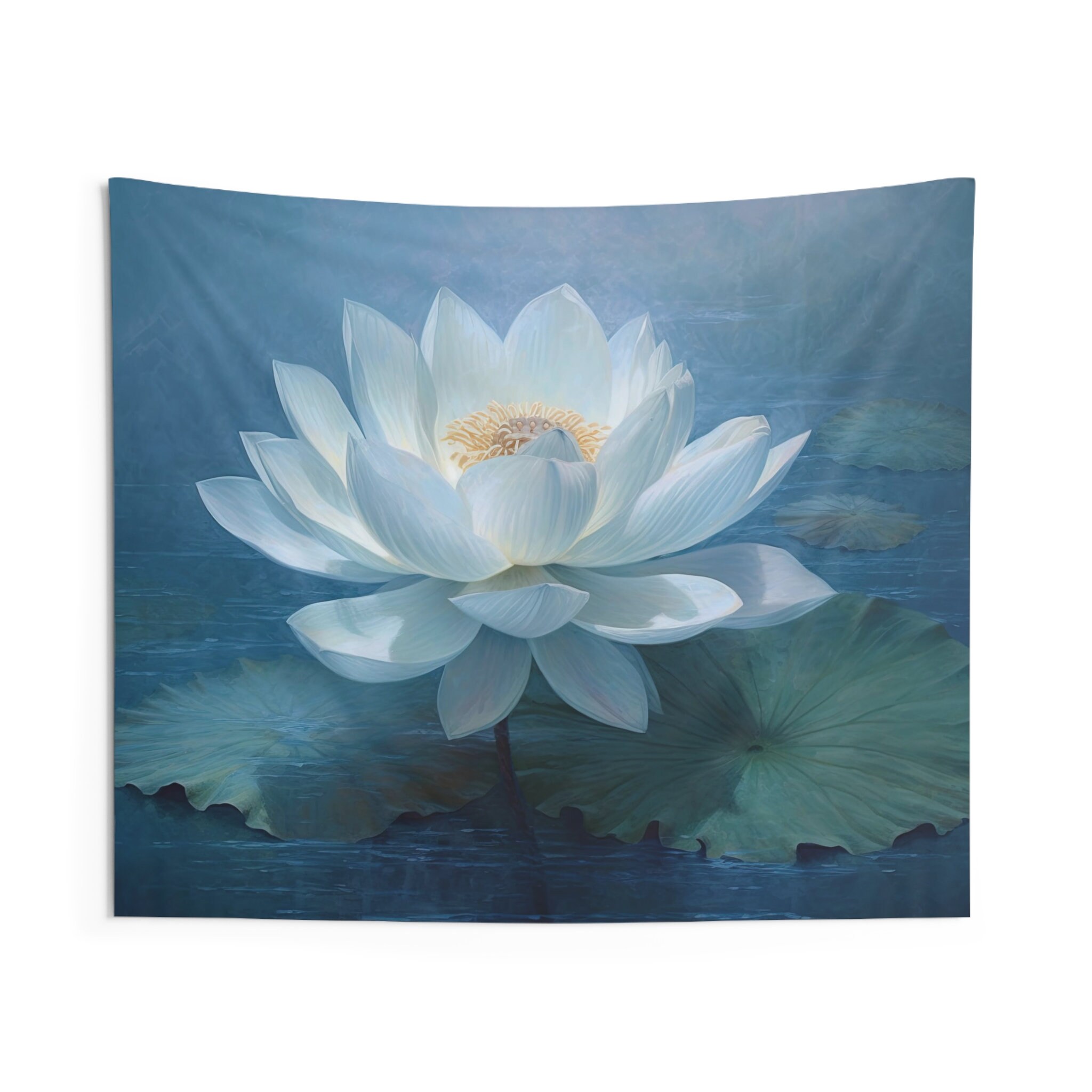 Lotus Tapestry, Spiritual Wall Art, Meditation Wall Decor, Boho ...