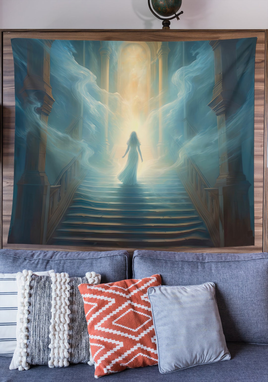 Fantasy Tapestry, Otherworldly Landscape Wall Art, Alien Wall Decor ...