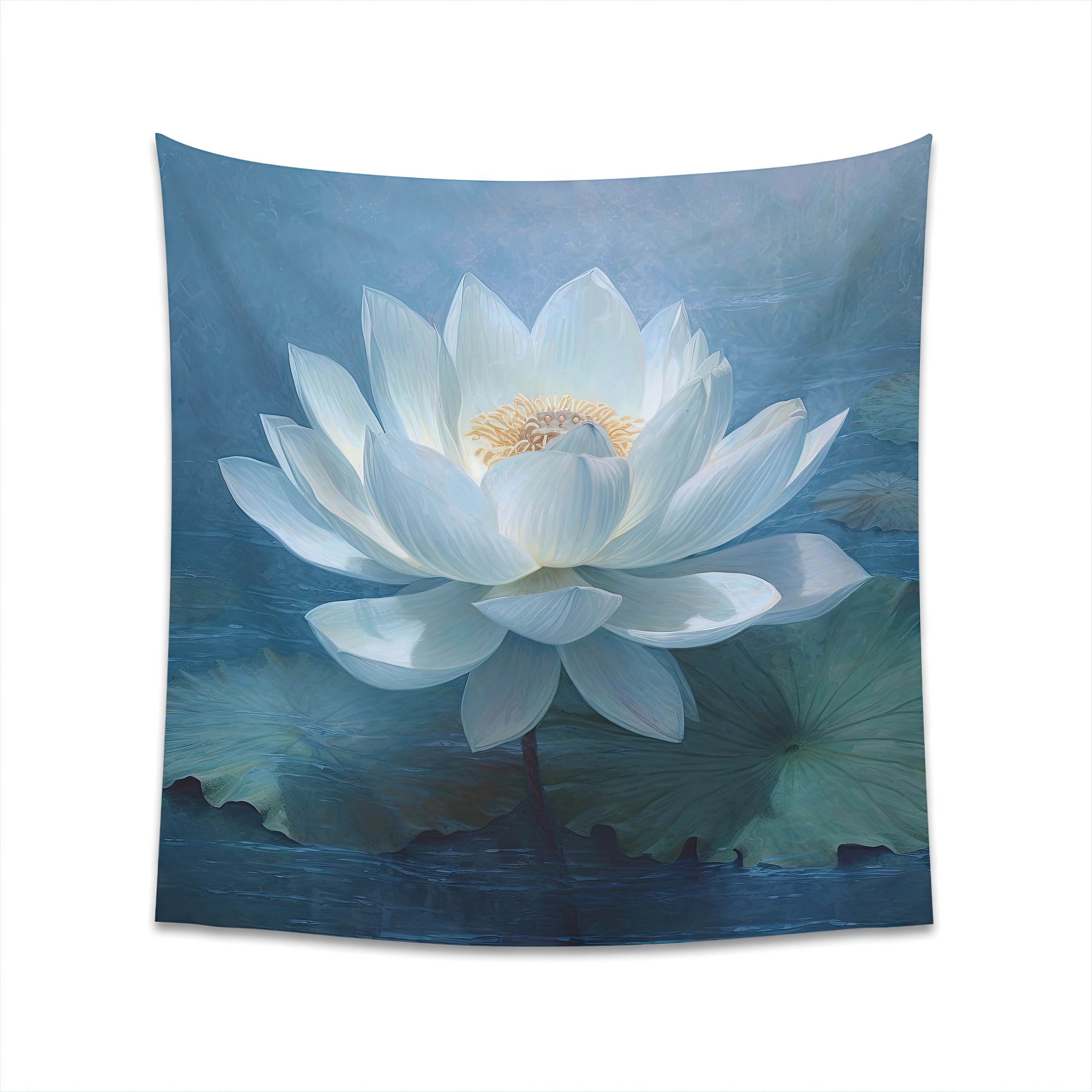 Lotus Tapestry, Spiritual Wall Art, Meditation Wall Decor, Boho ...