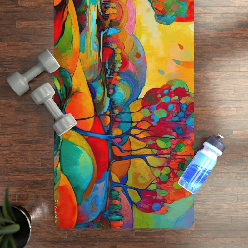 Psychedelic Yoga Mat, Trippy Yoga Mat, Hippy Yoga Mat, Spiritual Yoga ...