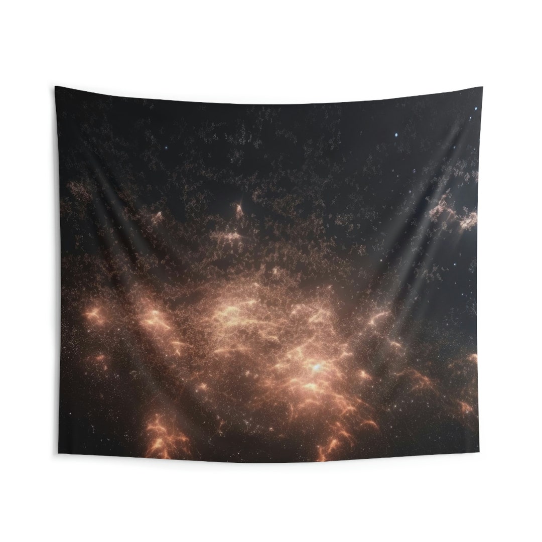 Outer Space Tapestry, Alien Landscape Wall Art, Cosmic Wall Decor ...