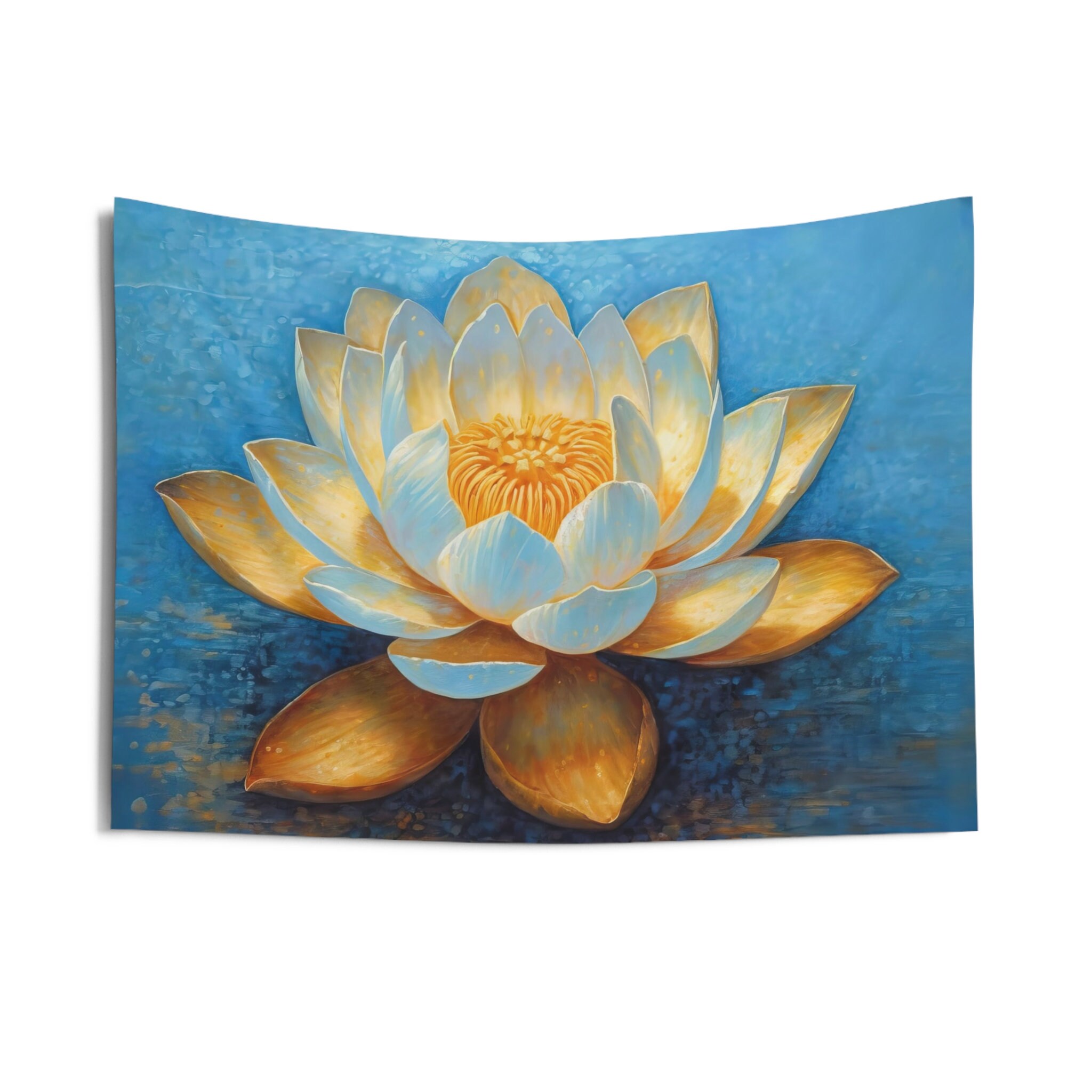 Lotus Tapestry, Spiritual Wall Art, Meditation Wall Decor, Boho ...