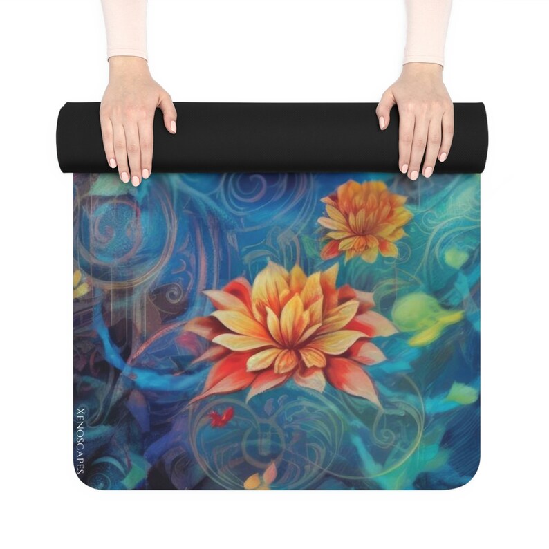 Buddha Yoga Mat, Serene Yoga Mat, Spiritual Yoga Mat, Gift for Her ...