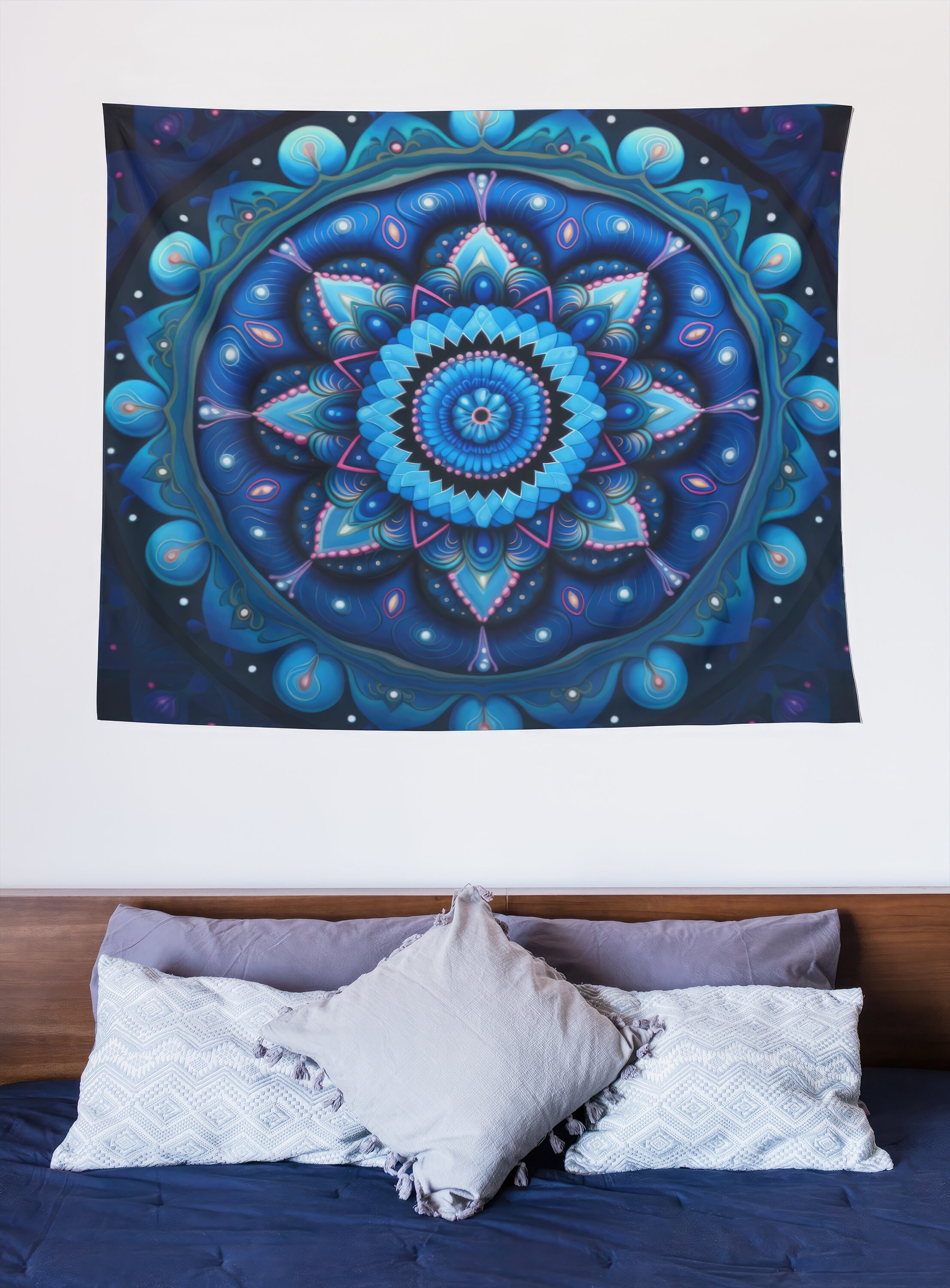 Mandala Tapestry, Spiritual Wall Art, Meditation Wall Decor, Boho ...