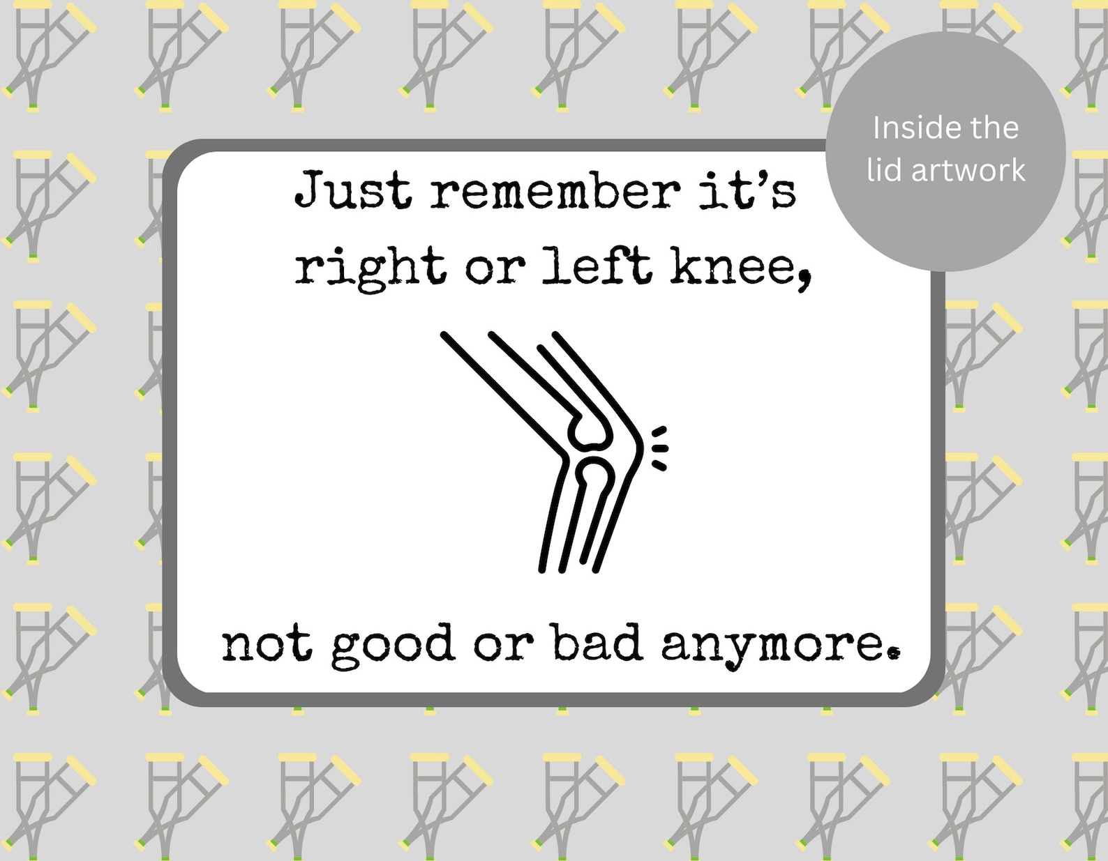 Knee Replacement Surgery Gift Box, Funny Knee Surgery Gift Basket, Knee ...