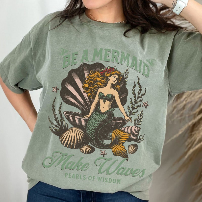 Mermaid Tee - Etsy