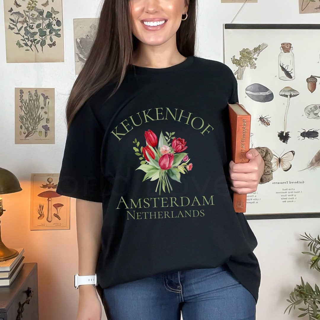 Tulip Shirt, Keukenhof Tulip Gardens, Botanical Flower Floral Gardening ...