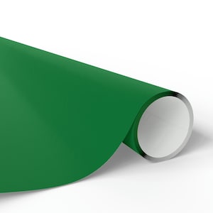 Green Wrapping Paper Roll, Matte or Glossy, Solid Color Gift Wrap ...
