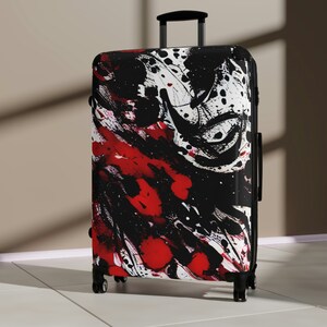 Graffiti Urban Suitcase, Paint Splatter Luggage, Spinner Wheels, Hard ...