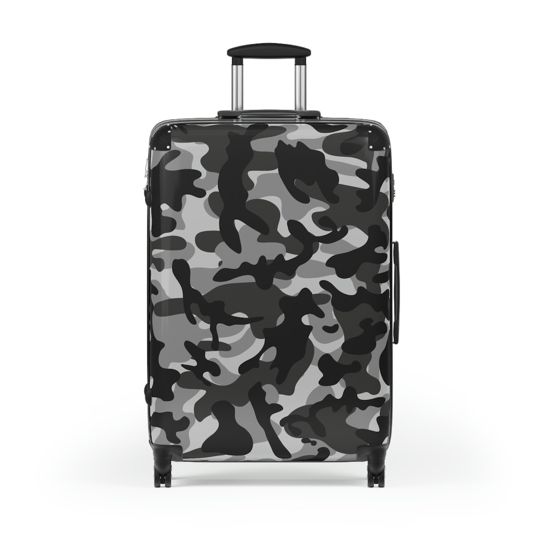 Camouflage Luggage Spinner Wheels, Camo Print Suitcase Set, Hard Shell ...