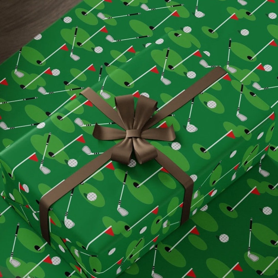 Golf Wrapping Paper Roll Golf Party Golf Birthday Retirment - Etsy