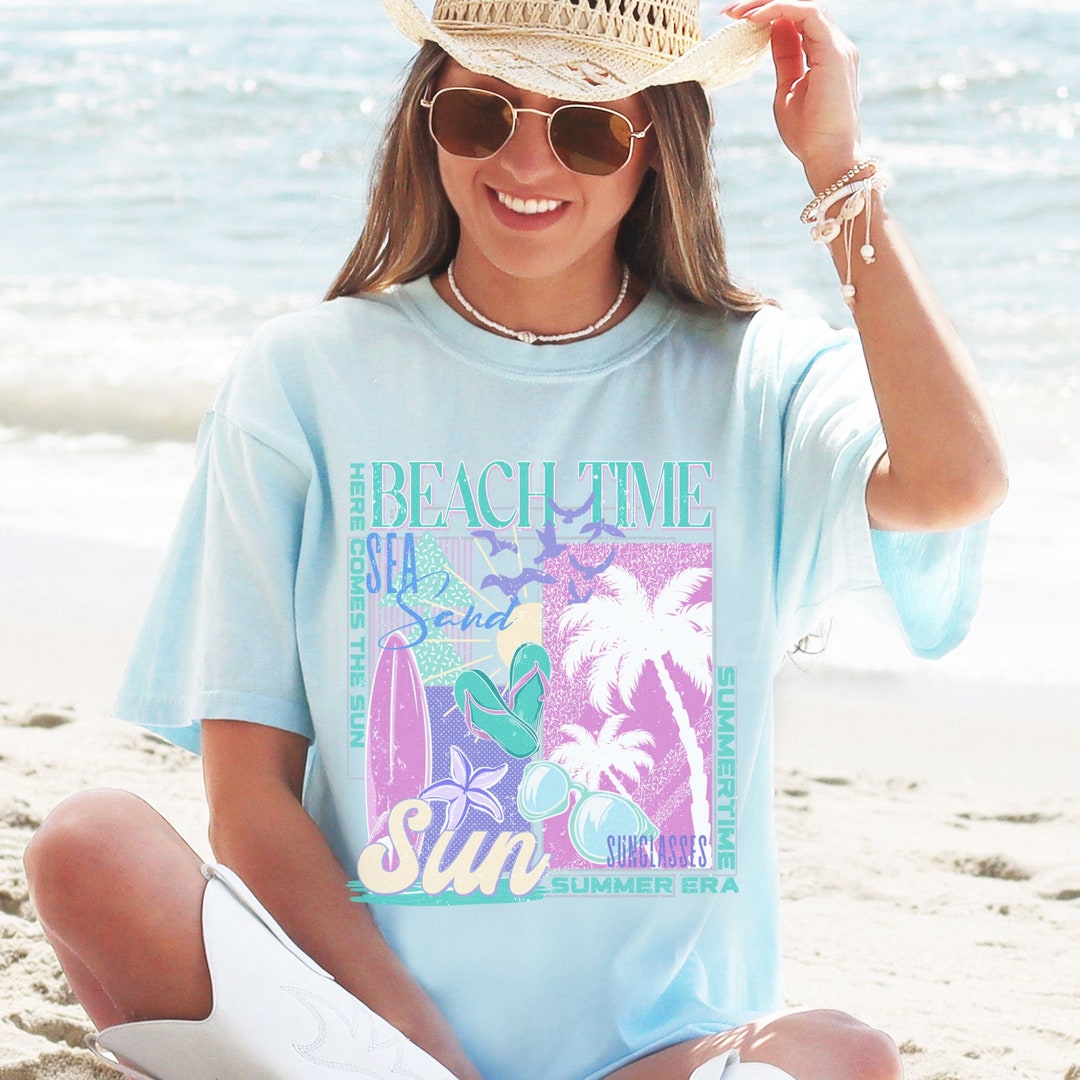 Retro Beach Shirt, Here Comes the Sun T-shirt, Summer Era Tee, Beach ...