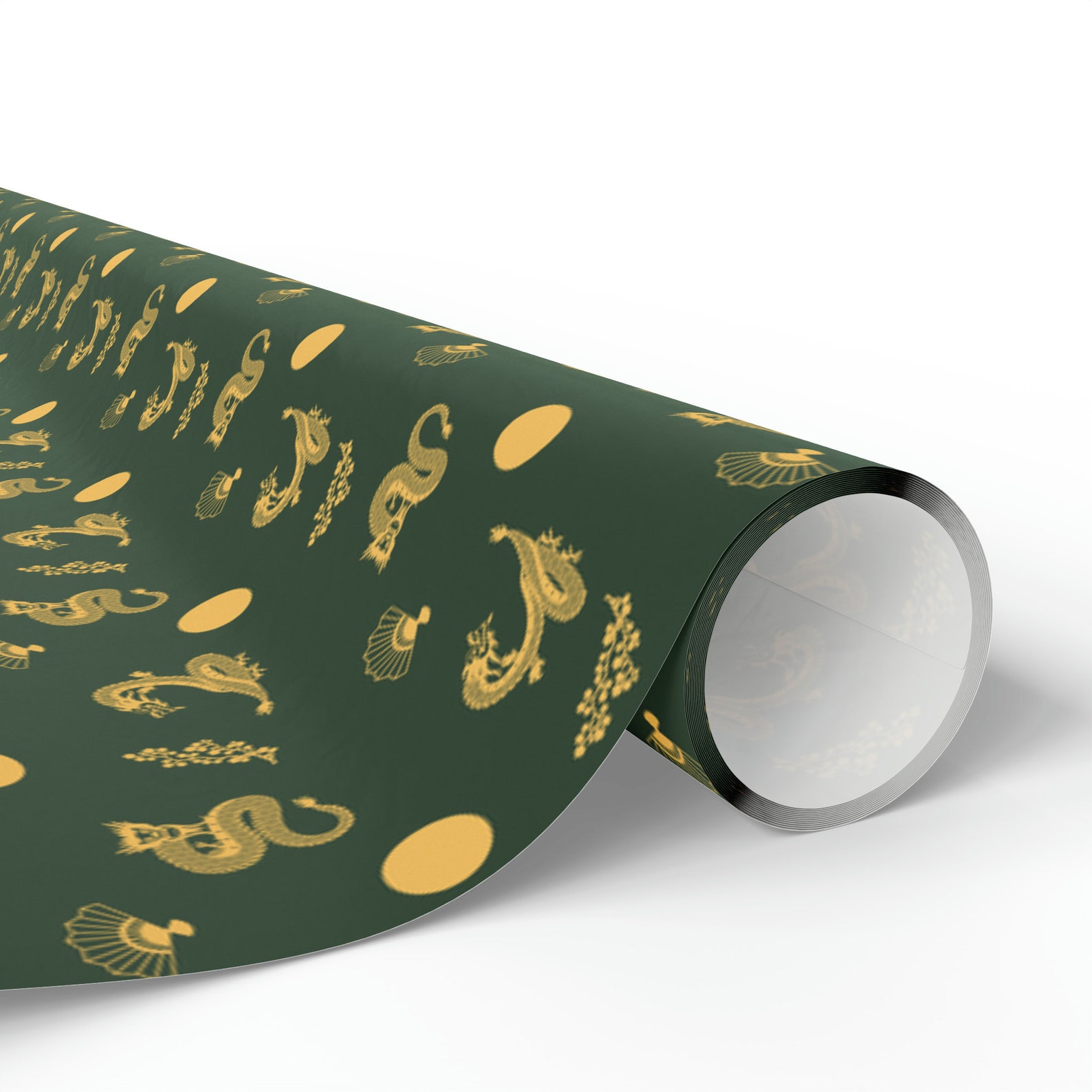 Chinese New Year Wrapping Paper Roll, Year of the Dragon Gift Wrap ...