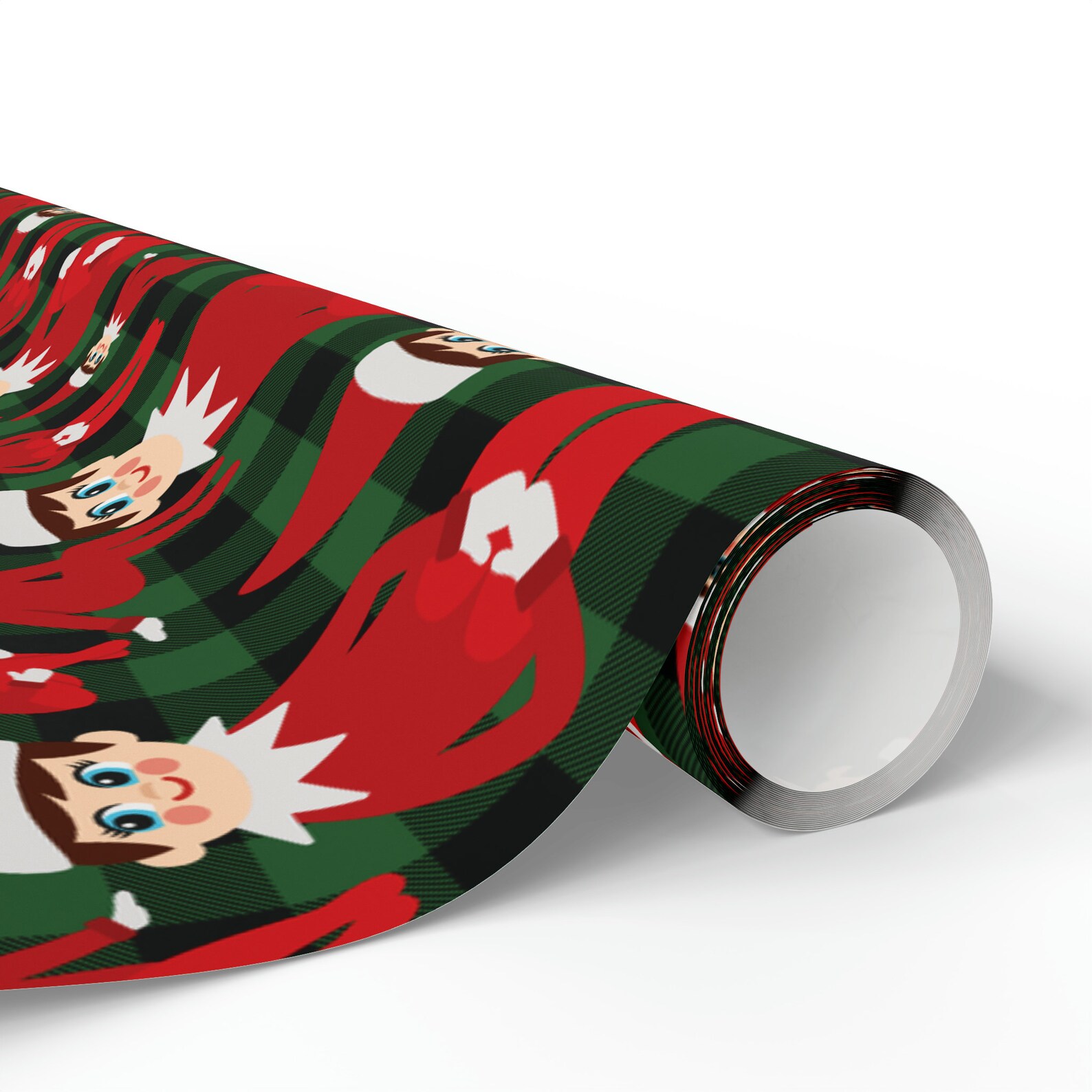 Elf Wrapping Paper Roll, Christmas Elf Gift Wrap, Matte or Glossy ...
