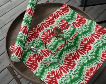 Pink and Red Striped Wrapping Paper Roll Awning Stripe Gift - Etsy