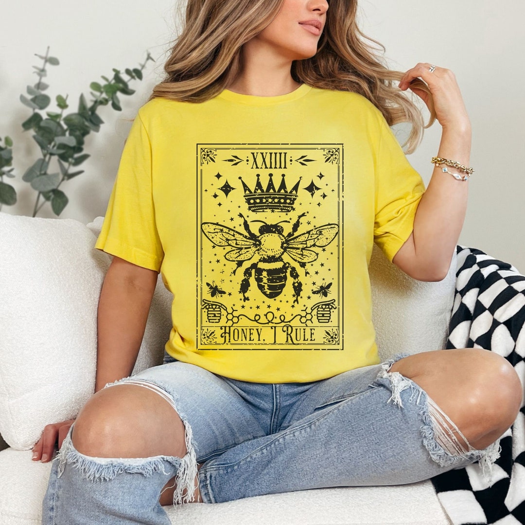 Queen Bee Shirt, Tarot Card Boss Lady Tshirt, Beekeeper T-shirt, Honey ...