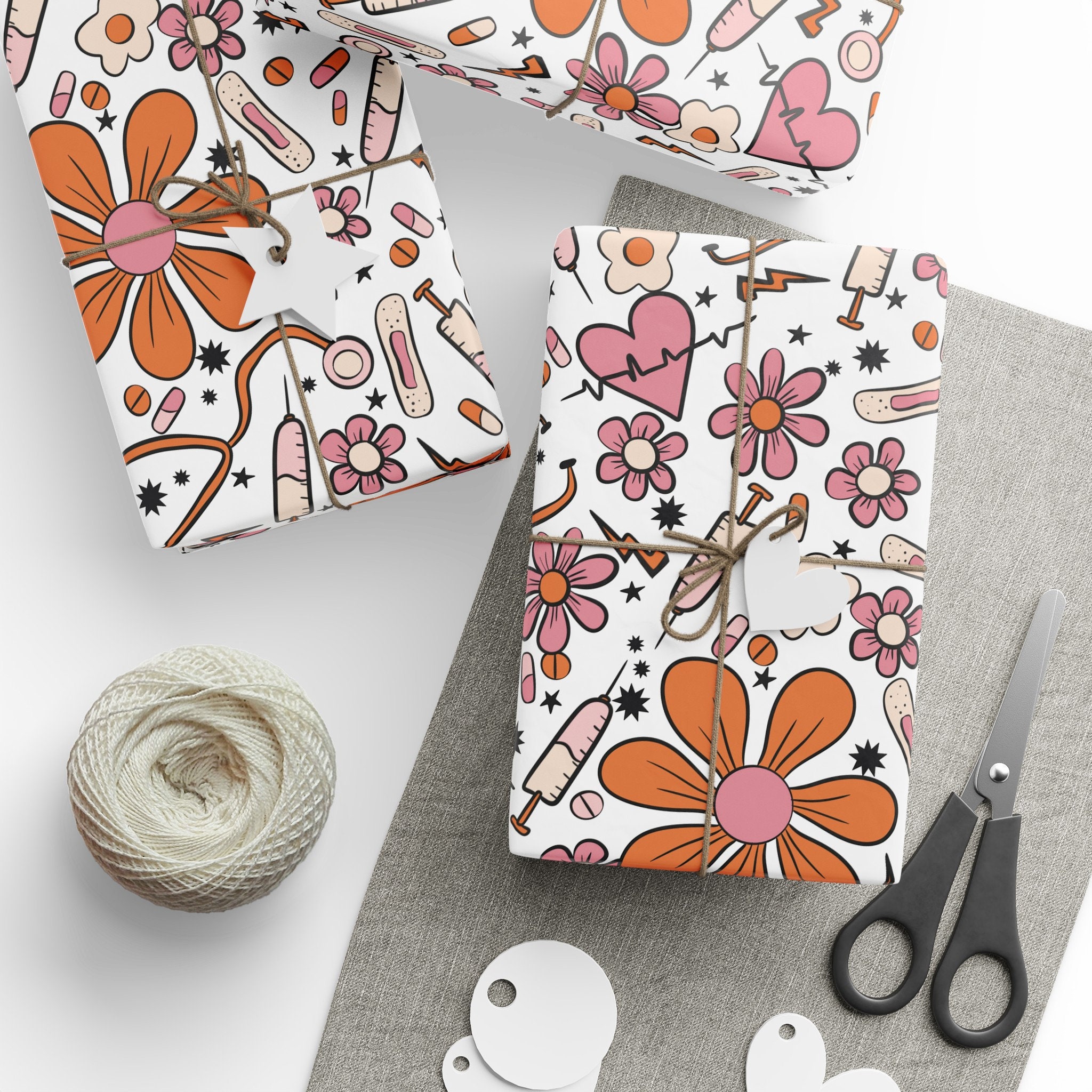 Nurse Wrapping Paper Roll, Medical Office Gift Wrap, Nurse Gifts ...