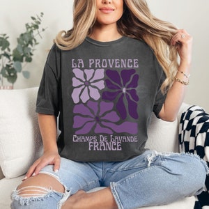 Lavender Shirt, Provence France Tshirt, Flower Market T-shirt ...