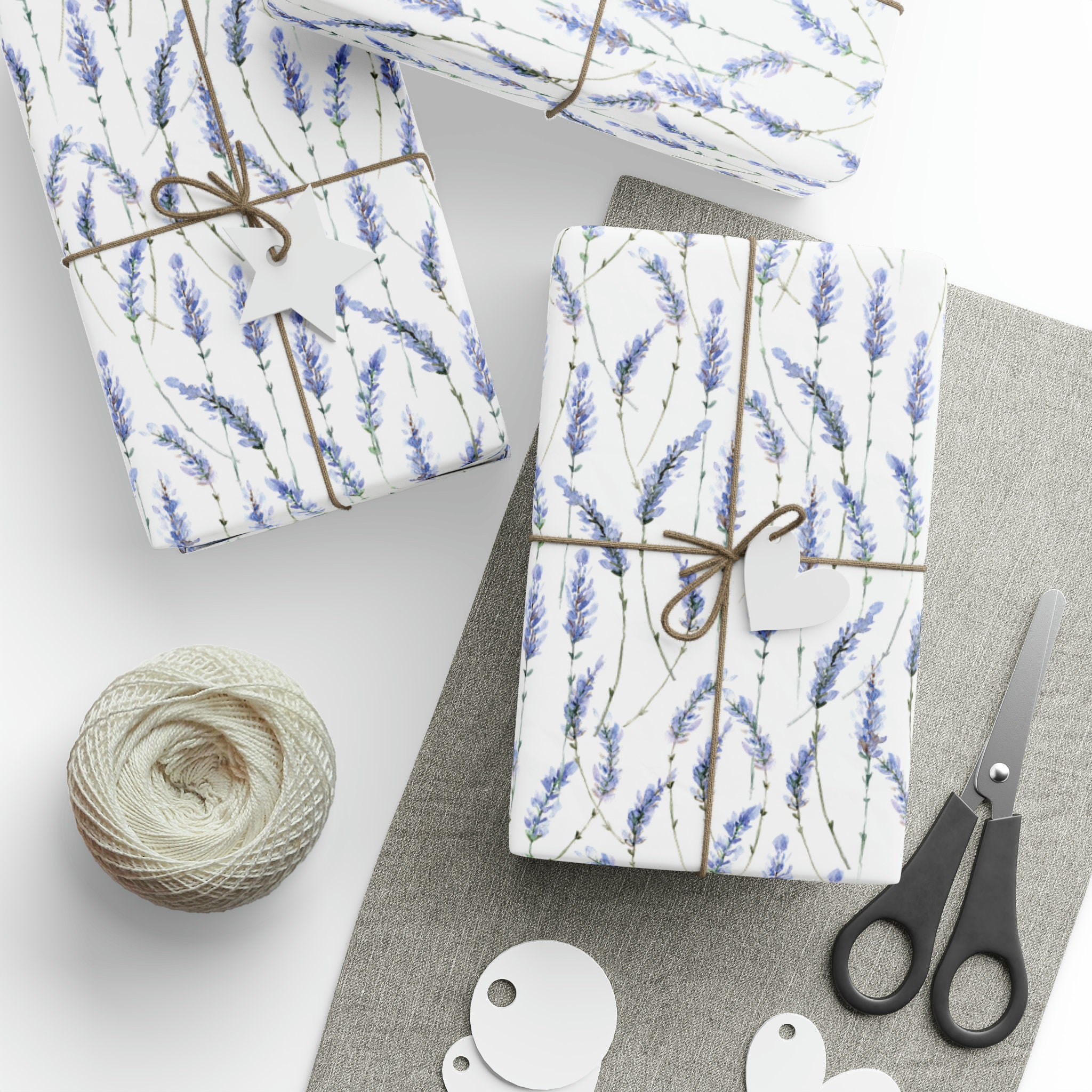 Lavender Wrapping Paper Roll, Wildflower Gift Wrap, Lilac, Provence ...