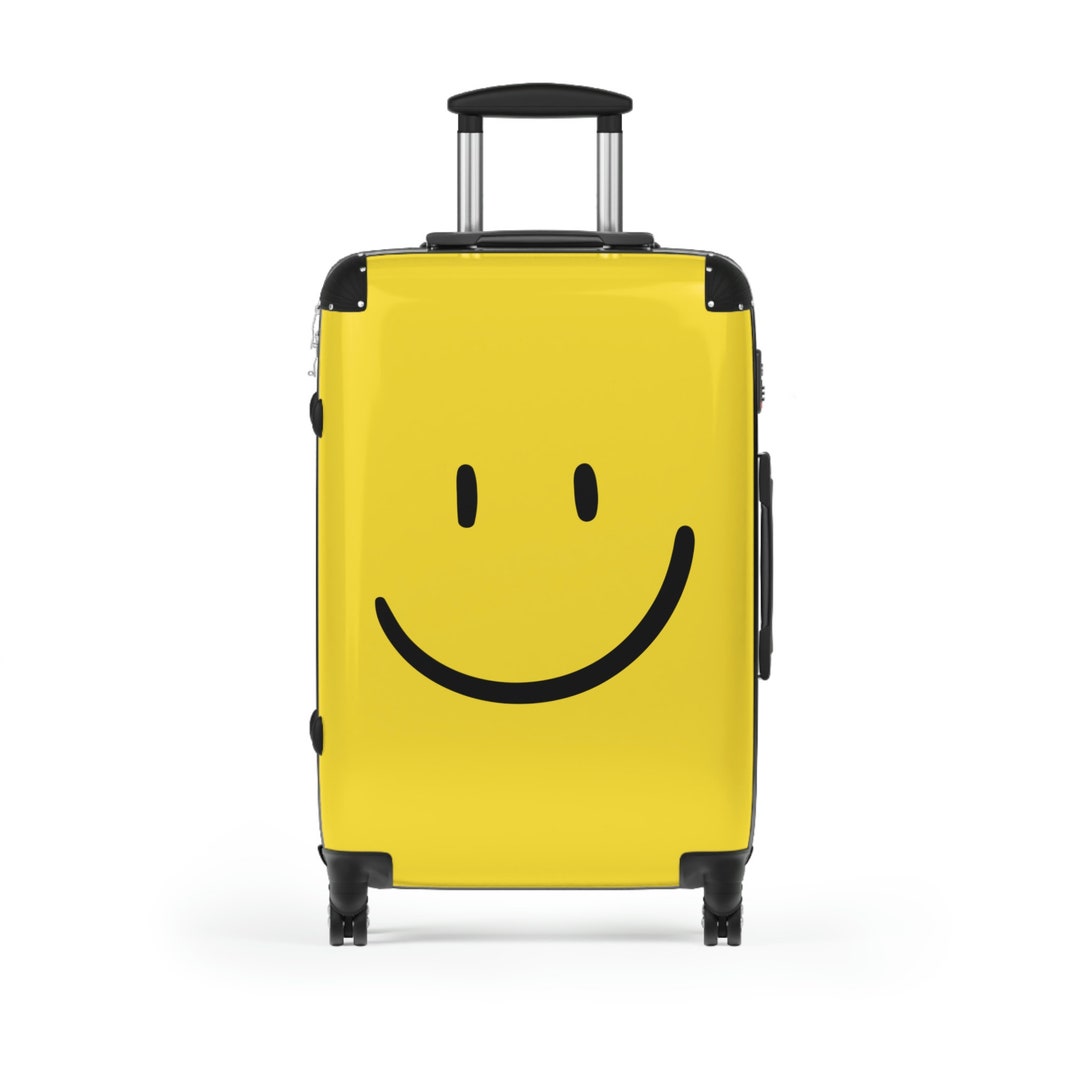 Retro Happy Suitcase, Pop Art Luggage Set, Hard Luggage With Spinner ...