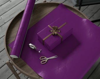 Deep Purple Gift Wrap 3 Single Sheets - Etsy