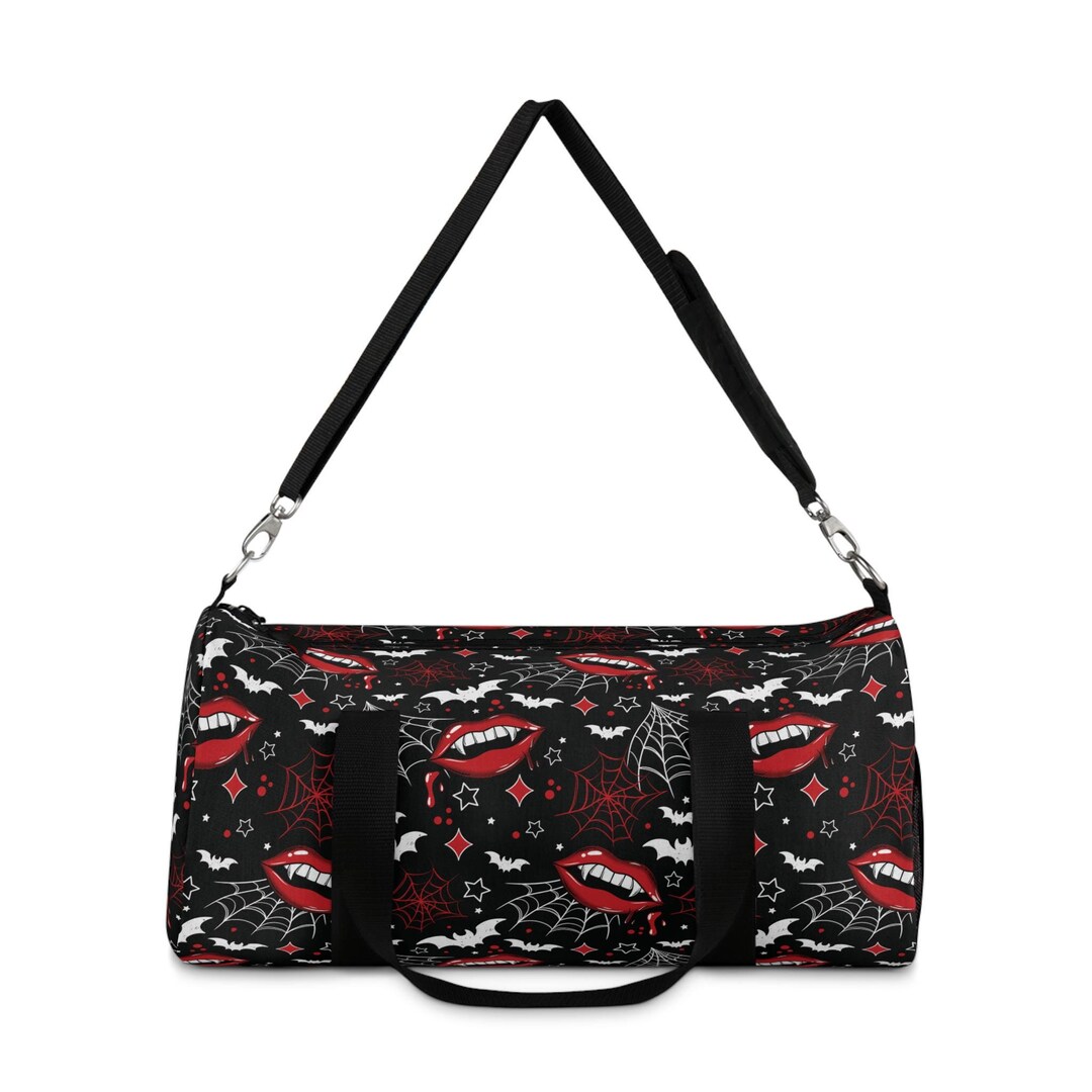 Vampire Duffel Bag, Hauntingly Witchy, Gothic Dreams, Luminous Bats ...