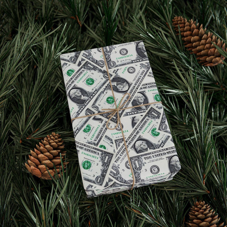 Dollar Bill Gift Wrapping Paper, Funny Money Gift Wrap Paper Roll ...