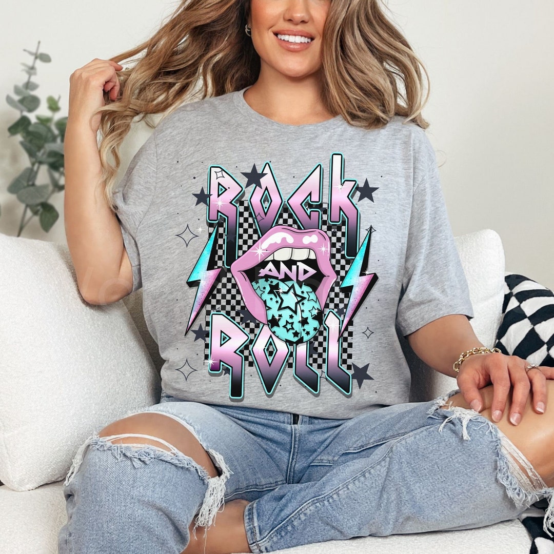 Rock and Roll Shirt, Rock N Roll T-shirt, Classic Rock Tshirt, Retro ...