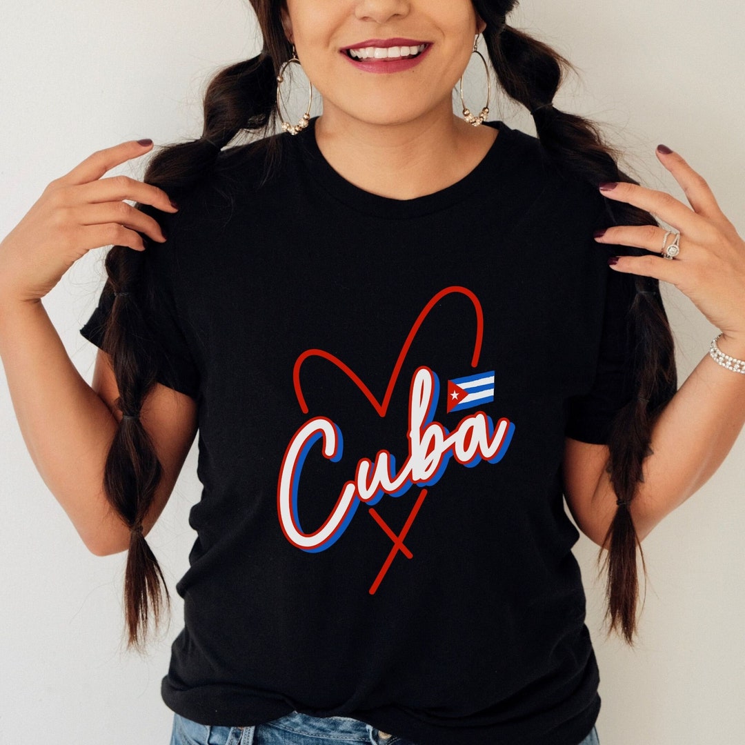 Cuba Shirt, Havana Cuba Tshirt, Cuban Flag T Shirt, I Heart Cuba Tee ...