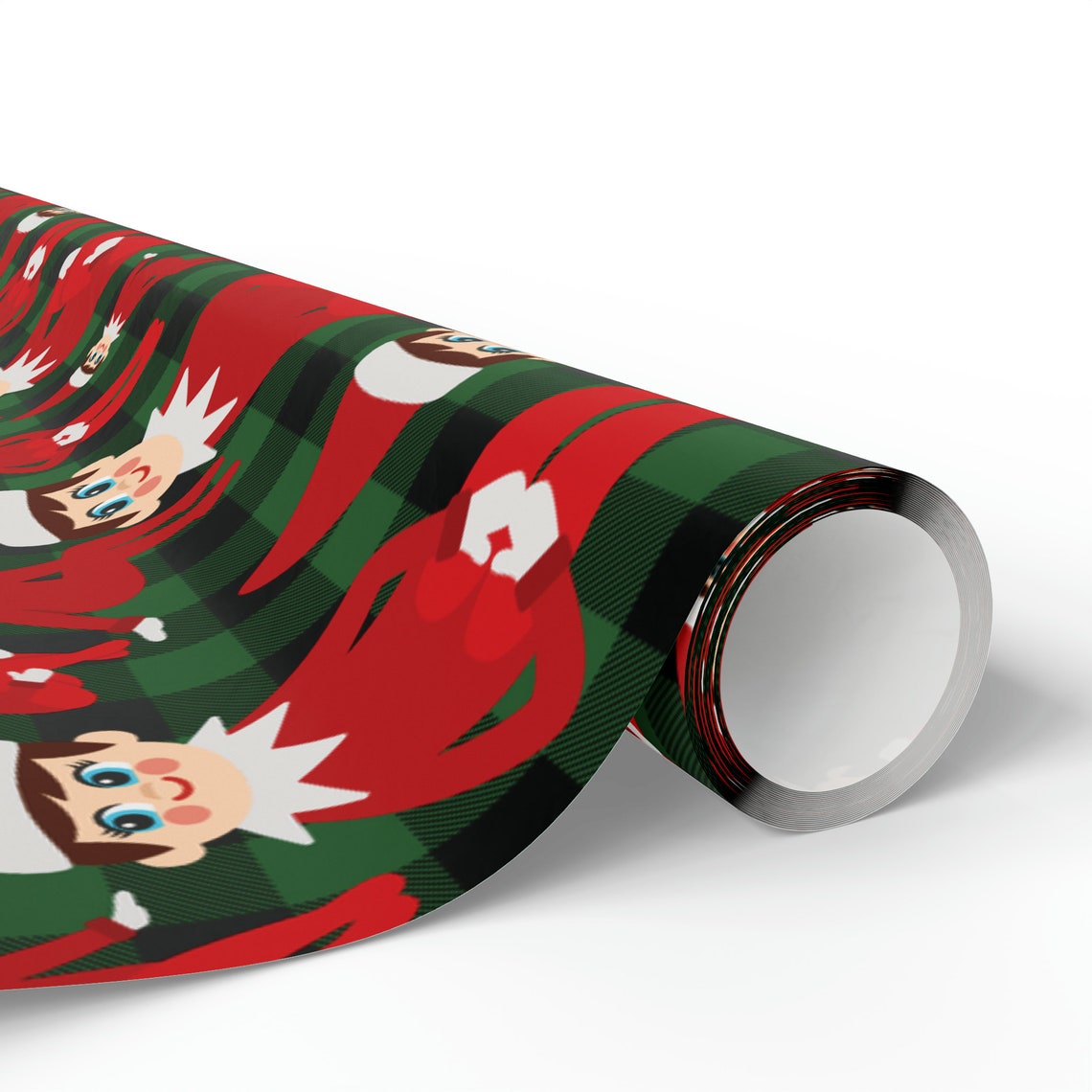 Elf Wrapping Paper Roll, Christmas Elf Gift Wrap, Matte or Glossy ...