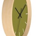 Mid Century Modern Retro Avocado Wall Clock Dial White - Etsy