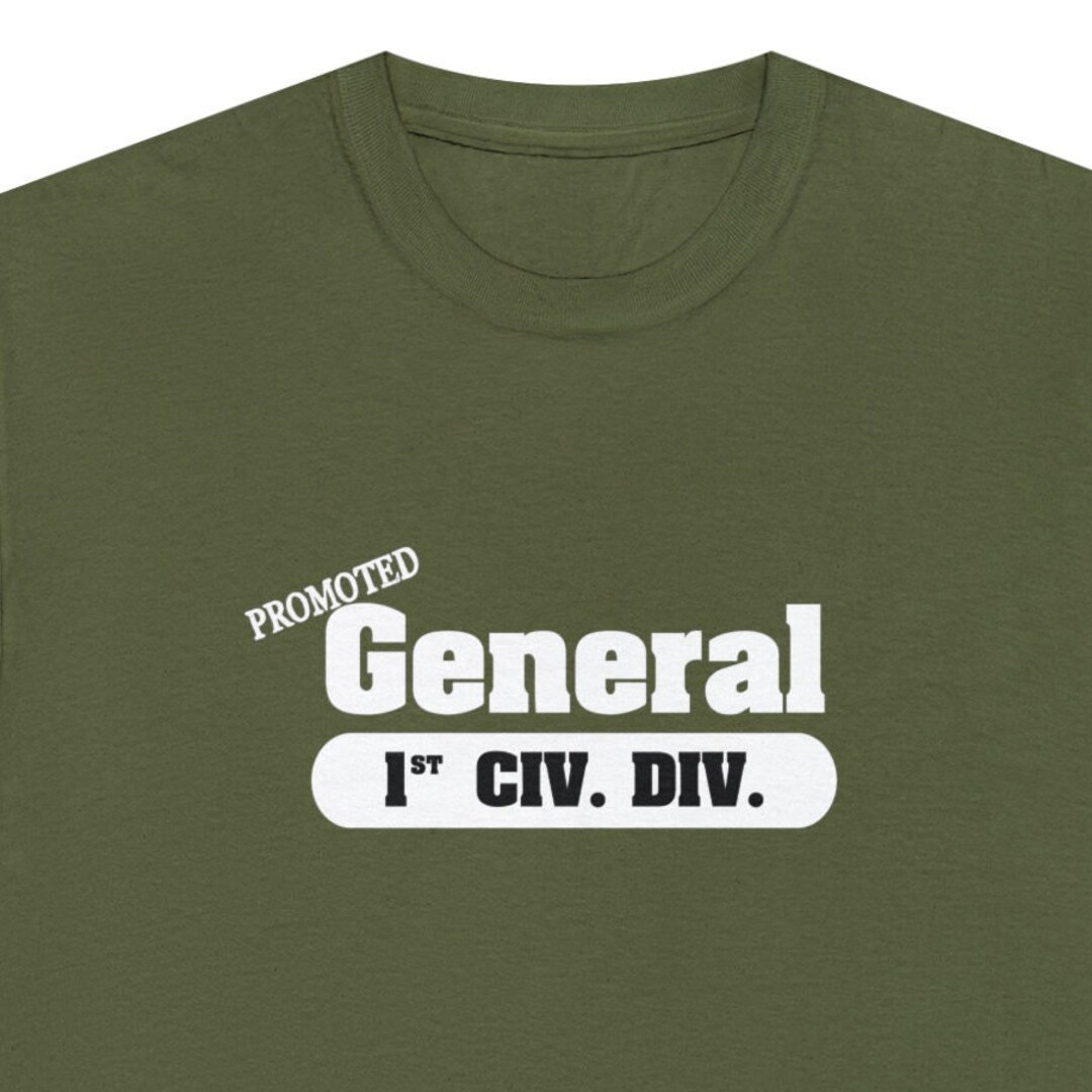 1st Civilian Division Military Discharge T-shirt Dd-214 Document for Military Exit Gift Civ Div ...