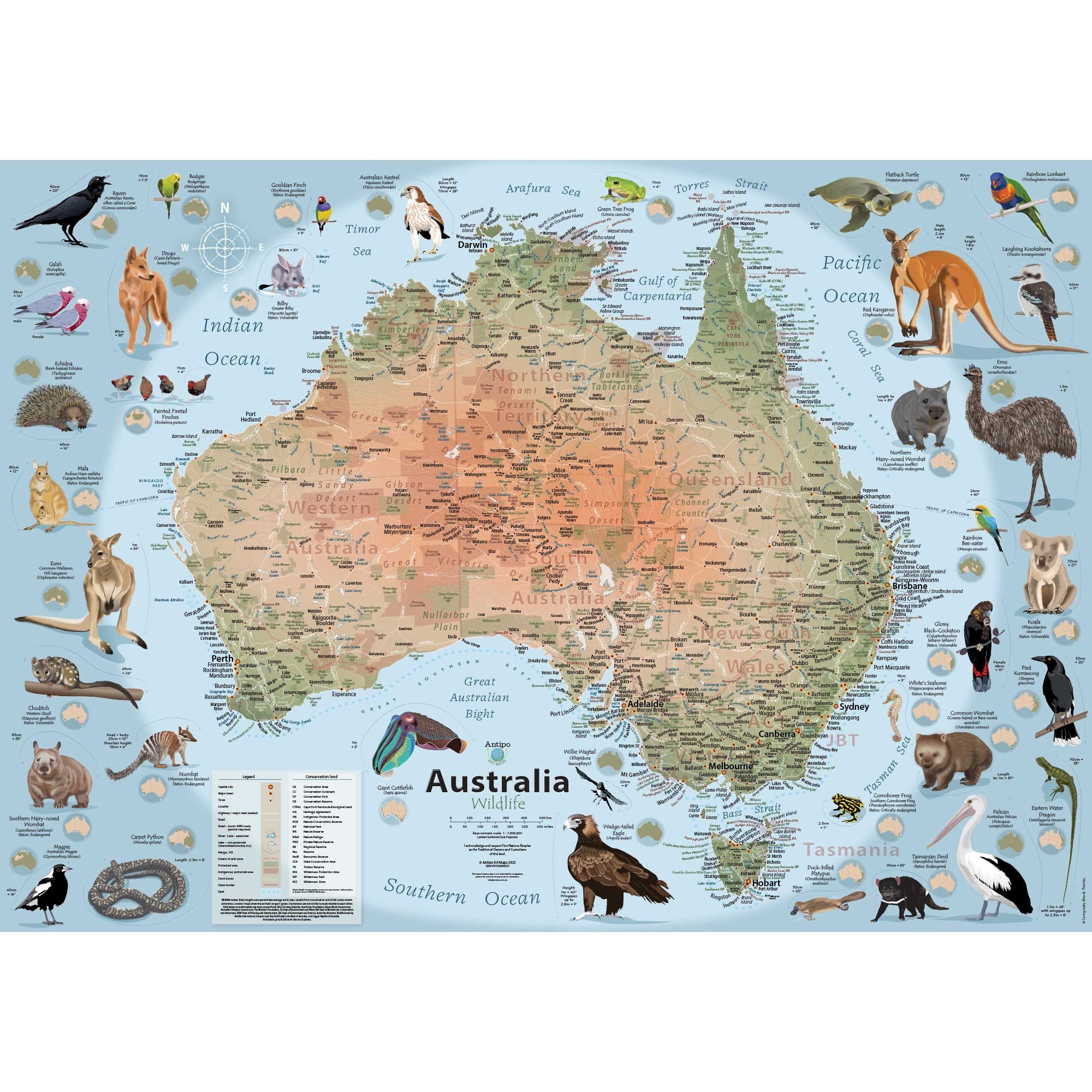Australian Landscape Map