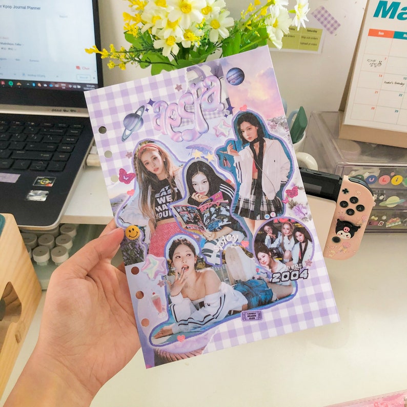 Digital Aespa Spicy Binder Cover Kpop Filler Divider Spacer - Etsy