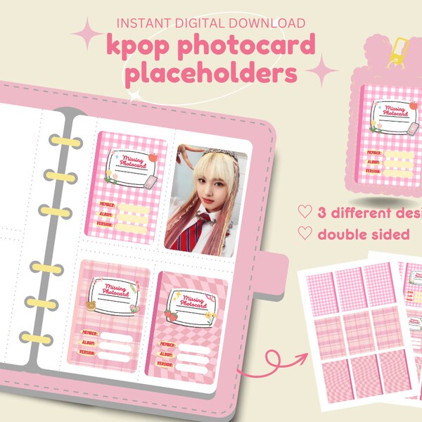 Missing Photocard Placeholders Etsy 