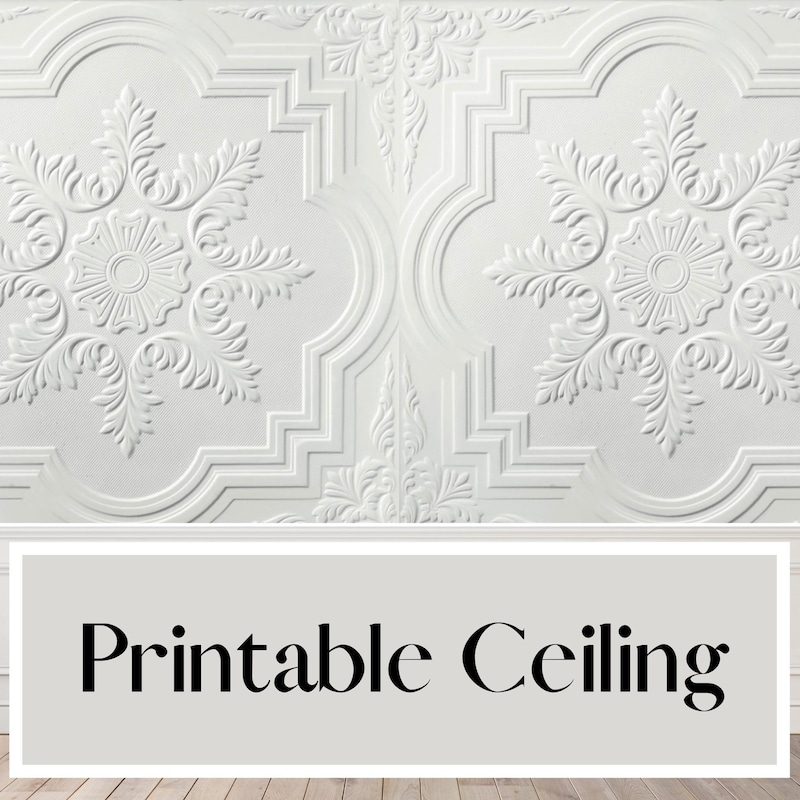 Decorative Ceiling Wallpaper - Etsy UK