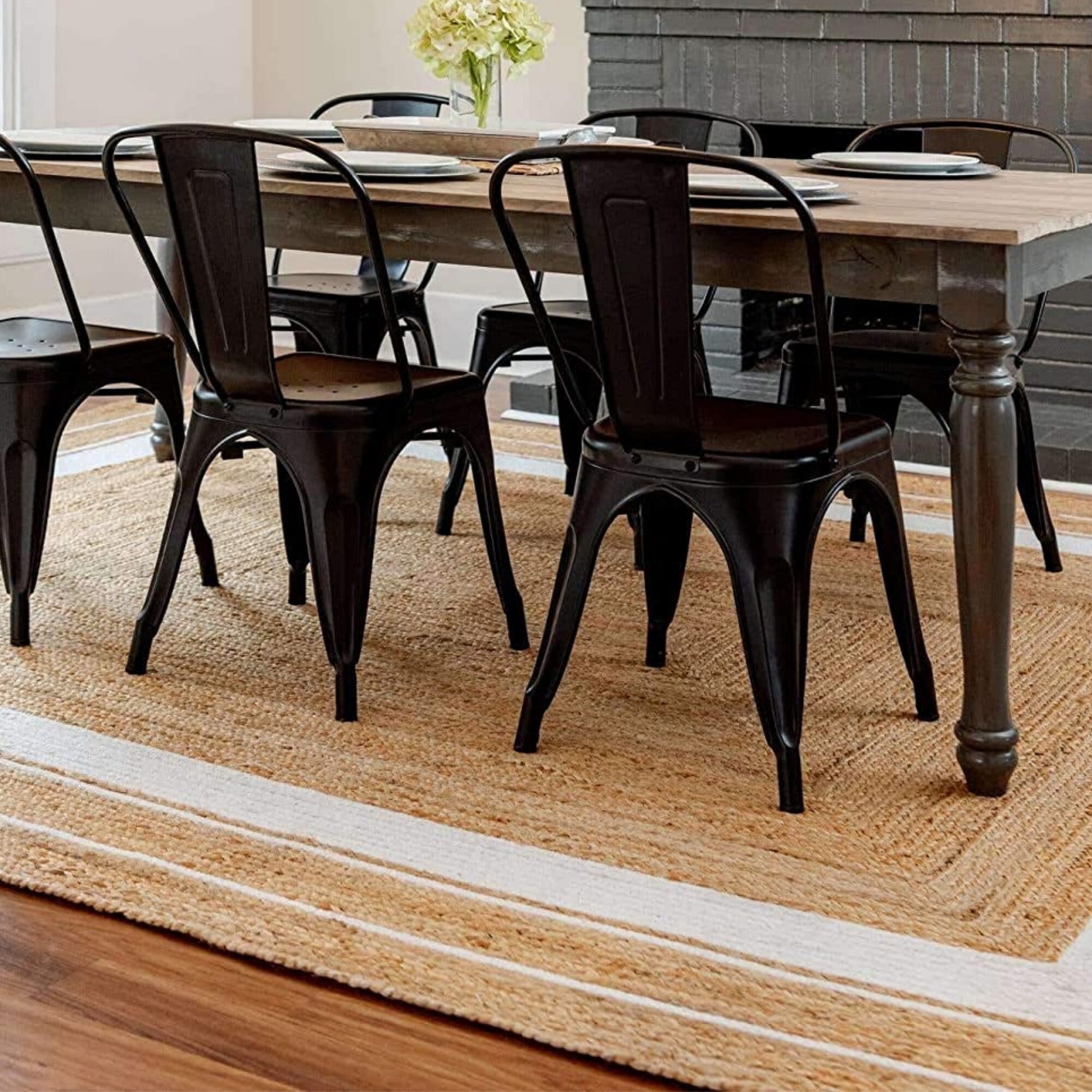 Rugs-runner Jute Rug Hand Braided Custom Size Rug Farmhouse Jute Area ...