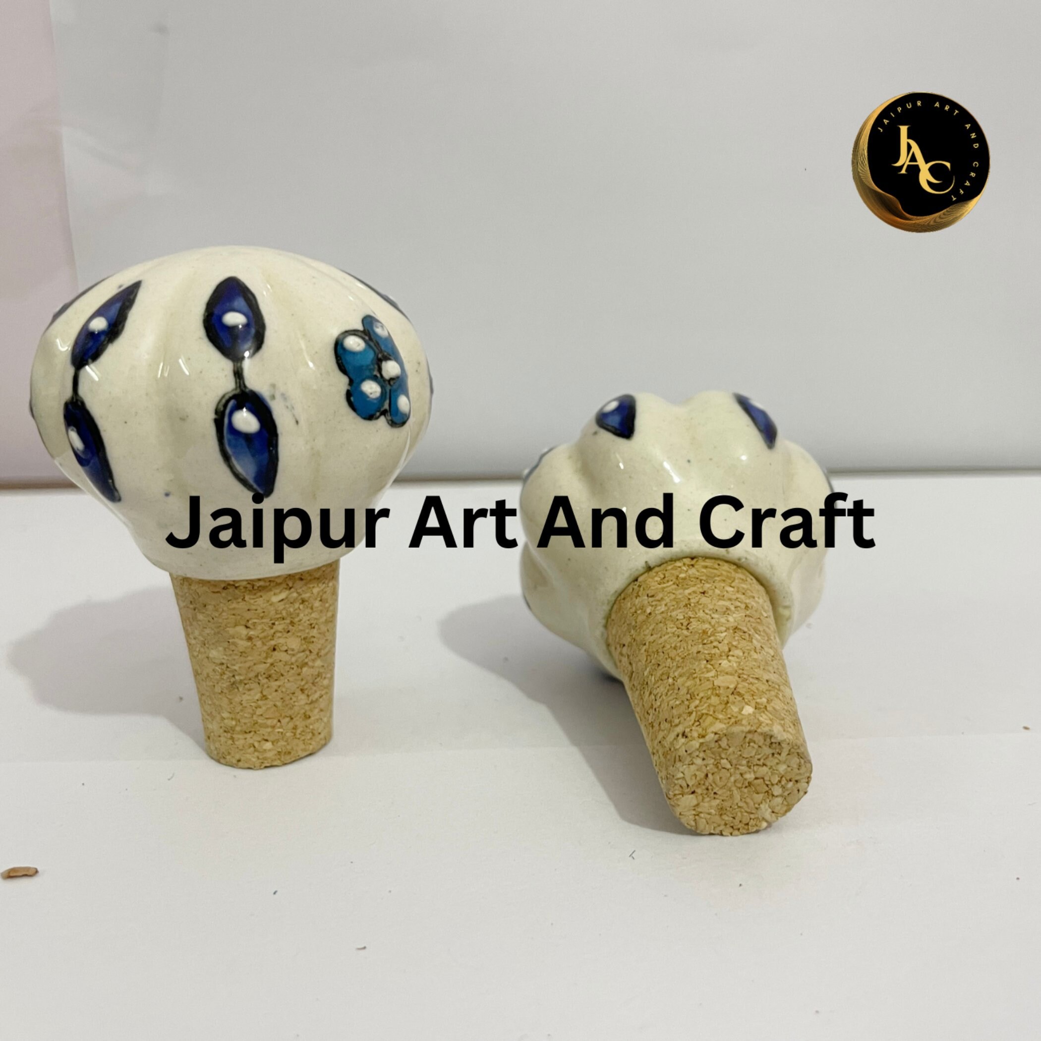 Glass Bottle Stoppers Ceramic Hand Painted Wine Bottle Stopper ...
