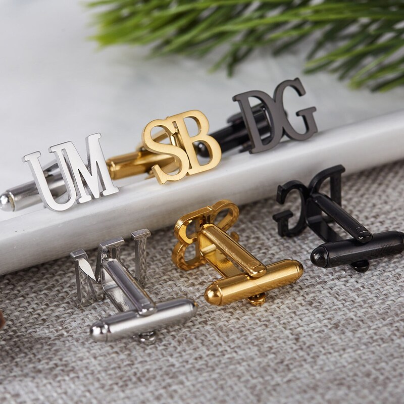 Letter Cufflinks - Etsy